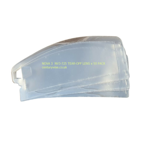 Nova NV3-725 Tear-off visors 50 pack OEM - Genuine GVS / RPB